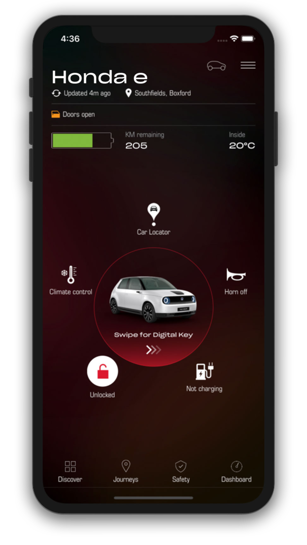 My Honda+ app | Core Connectivity | Car App | Honda UK